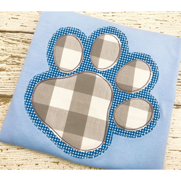 Paw Print Applique - Etsy