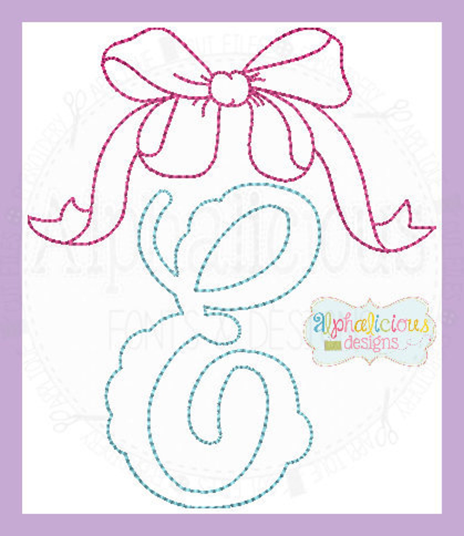 Vintage Bow Topper Design-all SIZES- Digitized Embroidery Design - Etsy