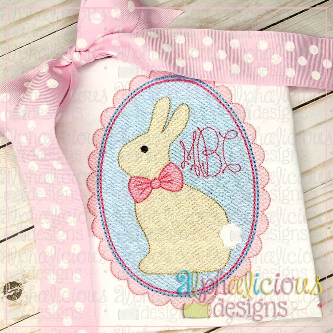 Classic Bunny in Frame Sketch - Etsy