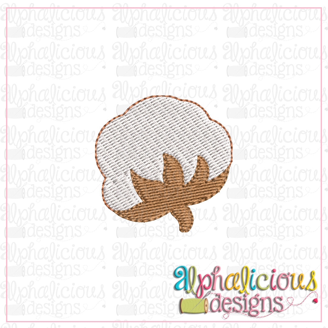Cotton Boll - MINI Fill Embroidery Design - Etsy
