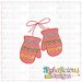 Mittens - MINI Sketch Embroidery Design - Etsy