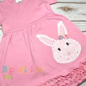 Simply Sweet Floral Rabbit- Zigzag - Etsy