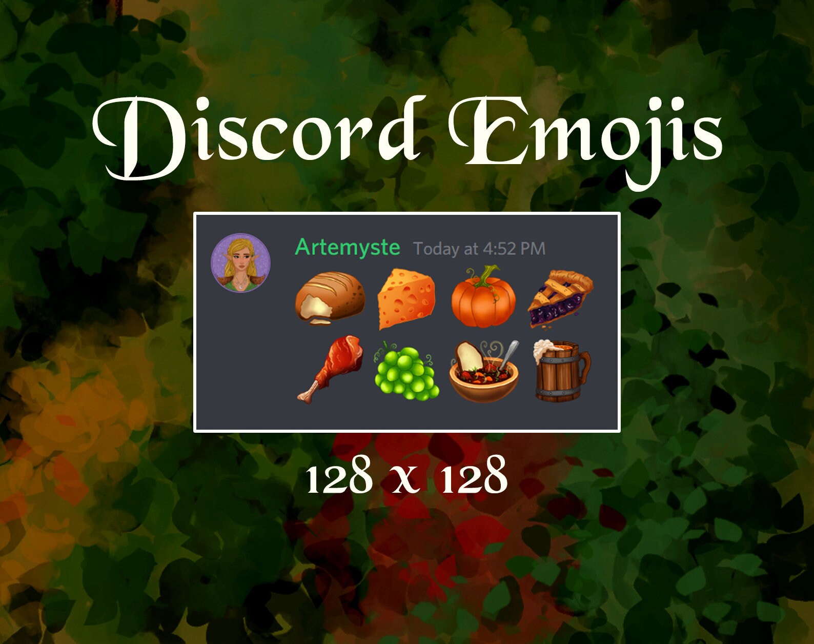 Tavern Food Twitch Sub Badges and Emotes | Discord Emojis | Medieval ...