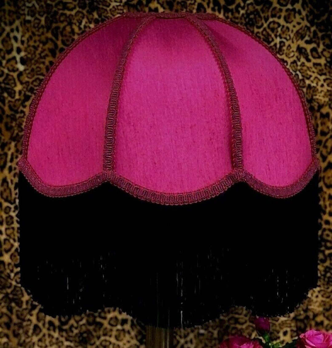 Fuchsia Pink Lampshades Standard Lamps Floor Lamp Shades - Etsy Hong Kong