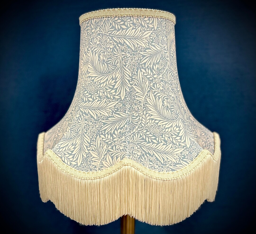 Azure William Morris Larkspur Lamp Shades Standard Lampshades - Etsy