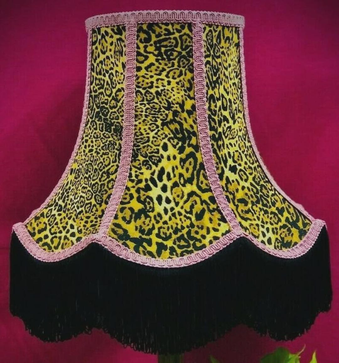 African Leopard Print Fabric Lampshades: Handmade for Ceiling Pendants ...