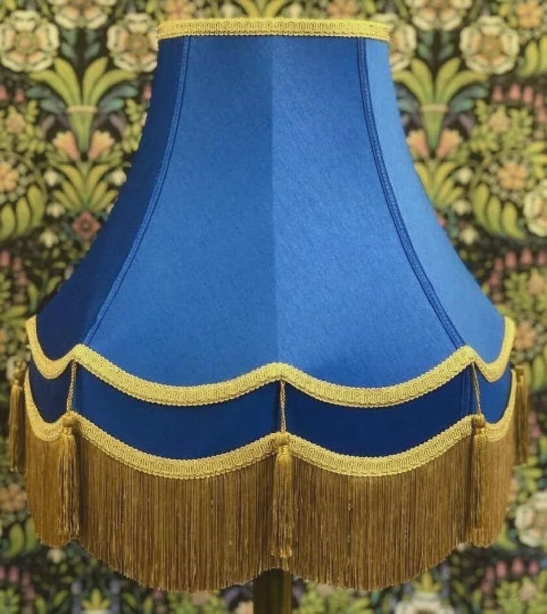 Royal Blue Fabric Lampshades: Handmade for Hanging Ceiling Pendants ...
