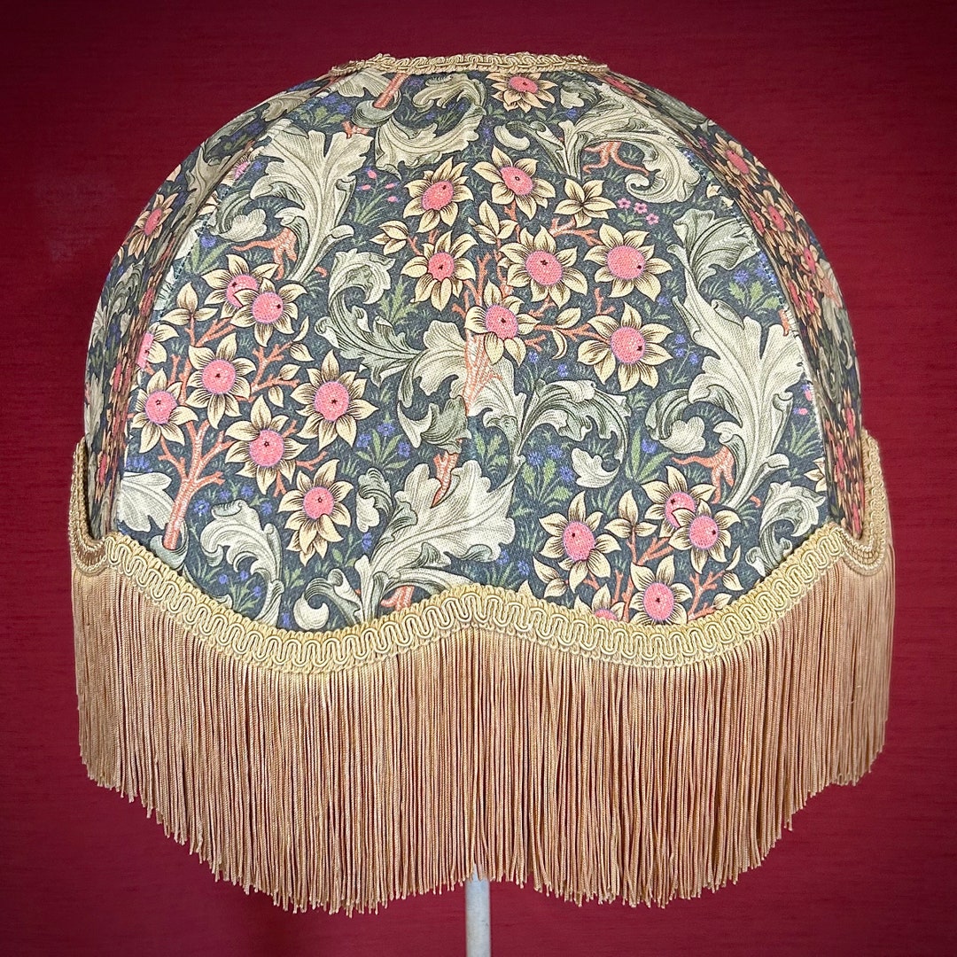 William Morris Orchid Nightshade Fabric Dome Lampshades: Handmade for ...