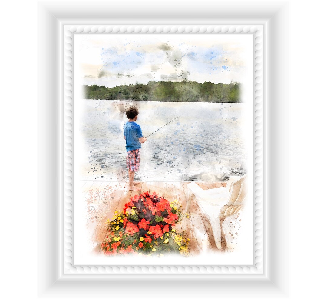 Personalized Watercolor Photo Portrait: Custom Digital Painting Gift - Etsy