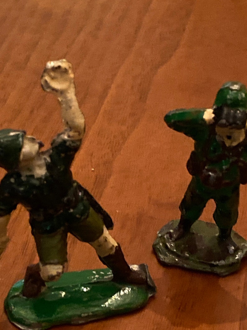 Lot of Four Toy Lead Soldiers - Etsy