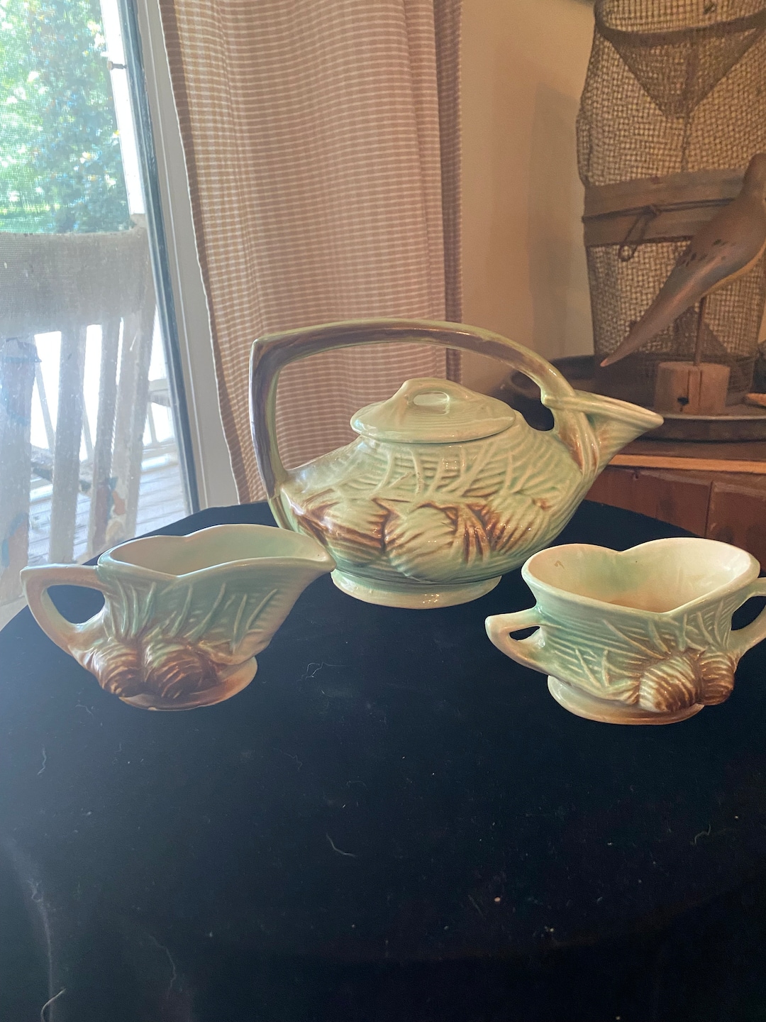 Mccoy Pine Cone Tea Set 1940’s - Etsy