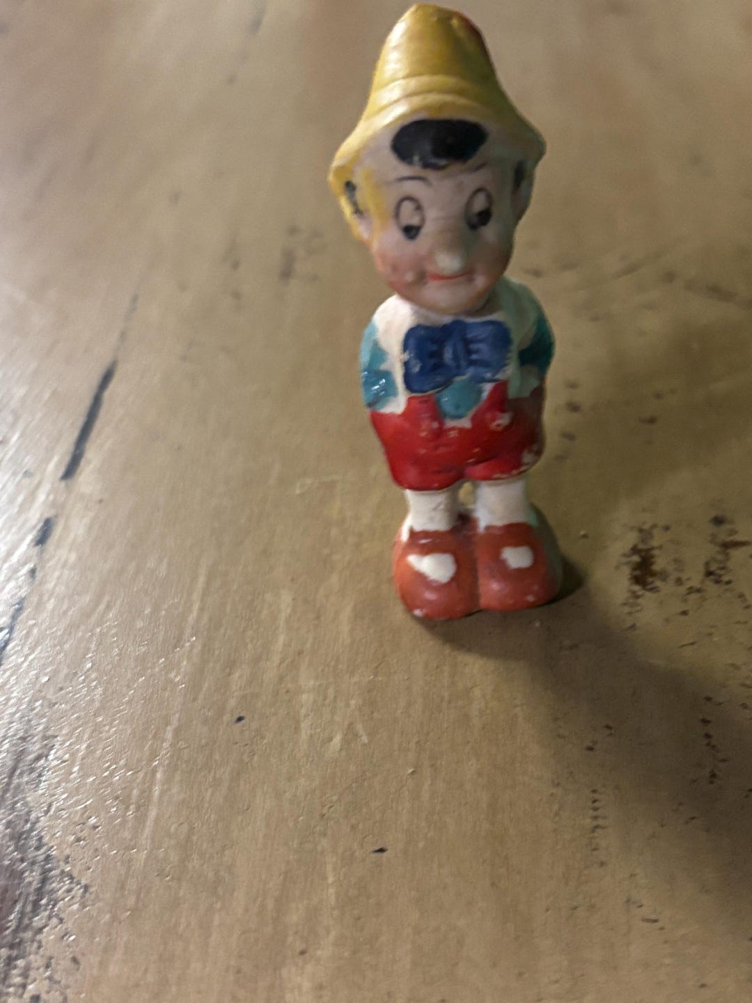 Bisque Pinocchio Figurine Walt Disney Japan Hand Painted 3" Vintage - Etsy