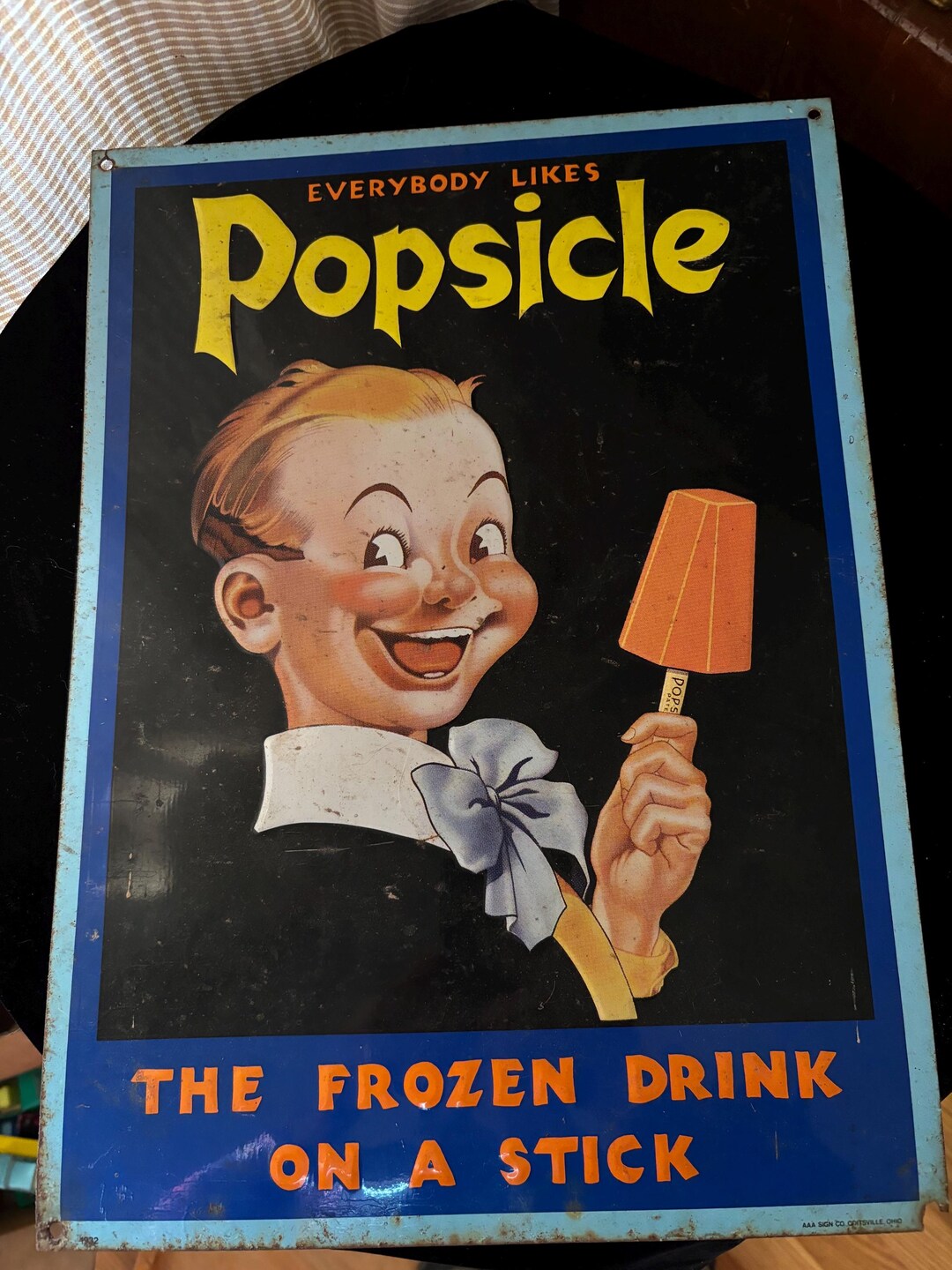 Original 1932 Embossed Tin Popsicle Sign - Etsy
