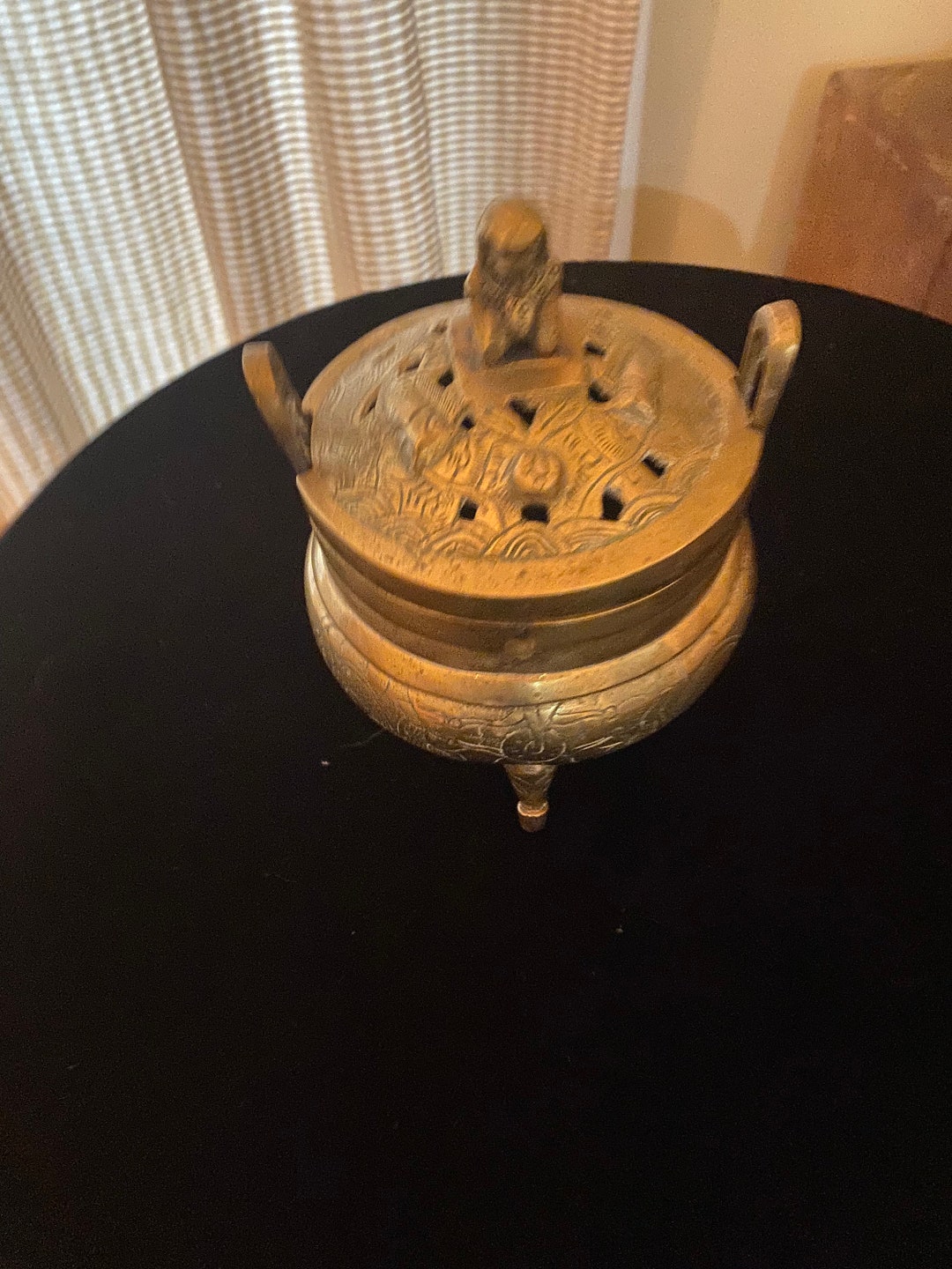 Vintage Chinese Brass Censor - Etsy