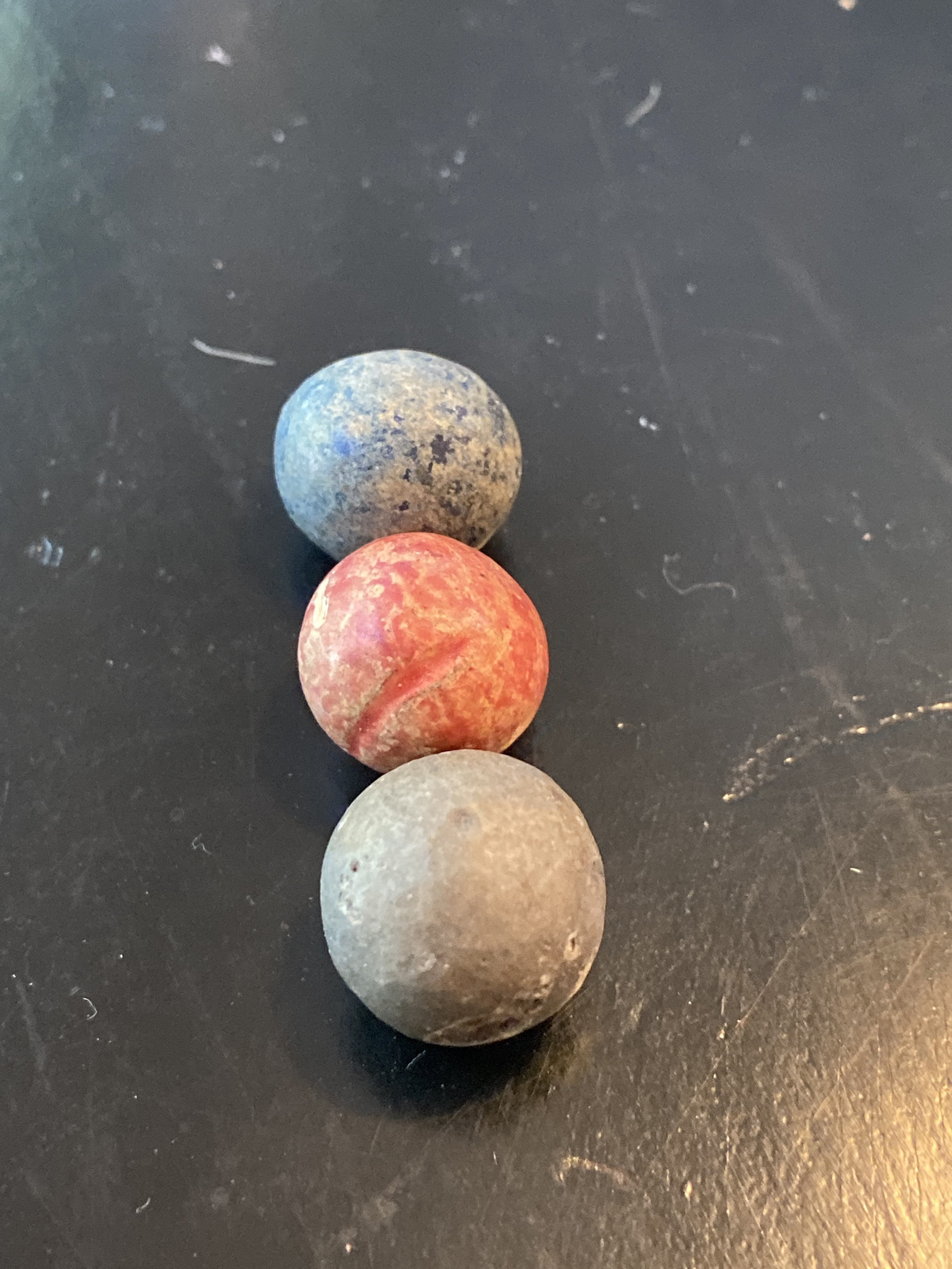 Lot of Three Clay Marbles From the 1800s - Etsy