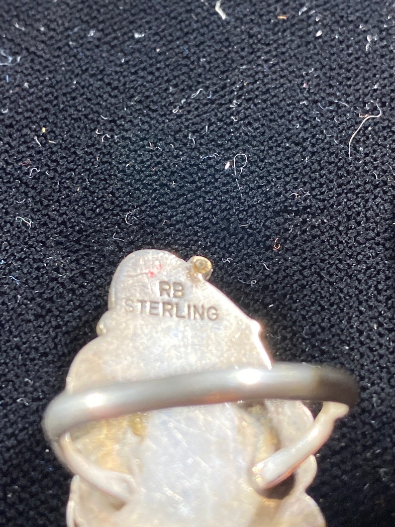 Rita Begay Signed Navaho Turquoise, Claw and Sterling Ring - Etsy