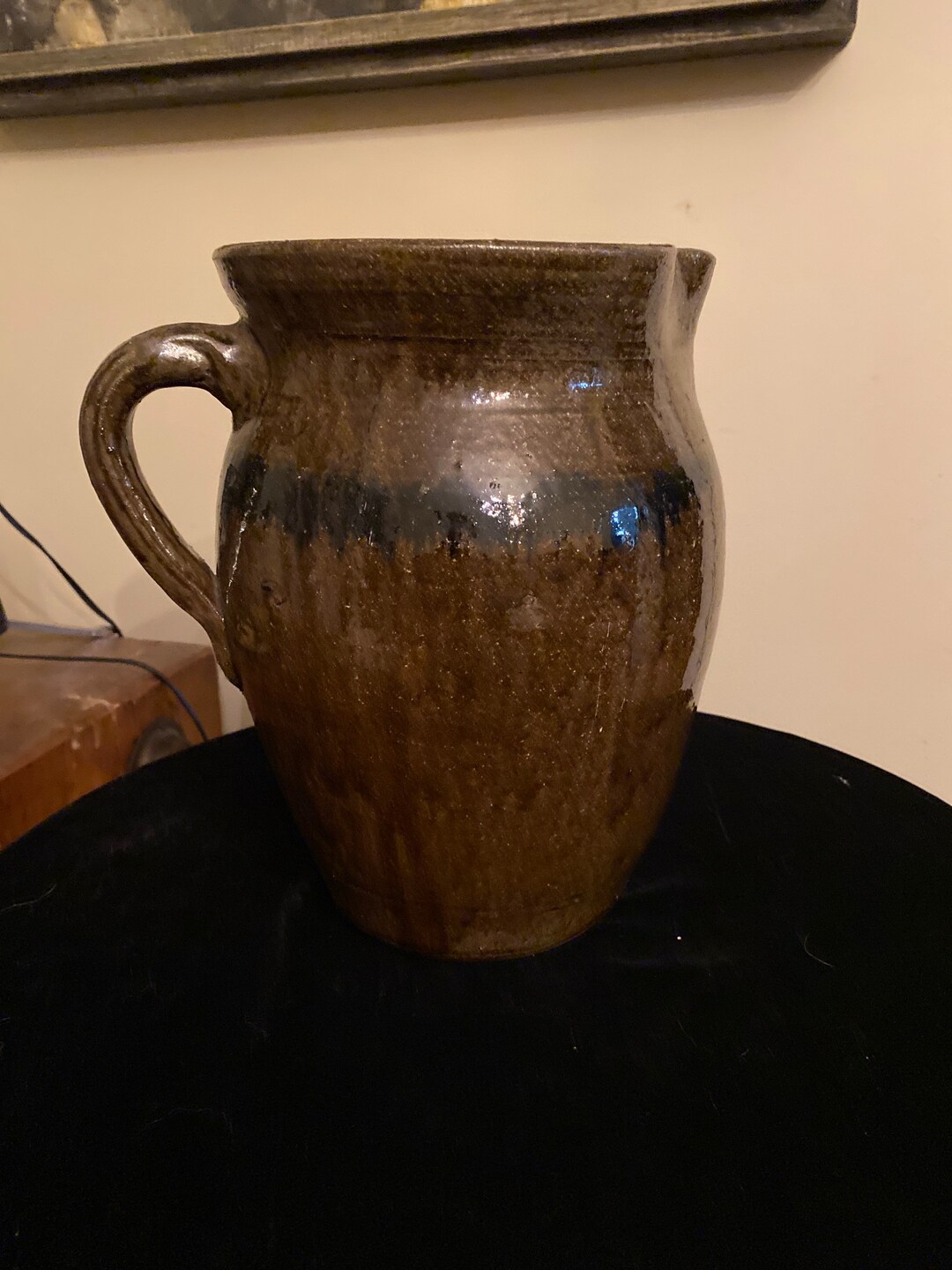Georgia Folk Art Pottery Pitcher by Chester Hewell - Etsy