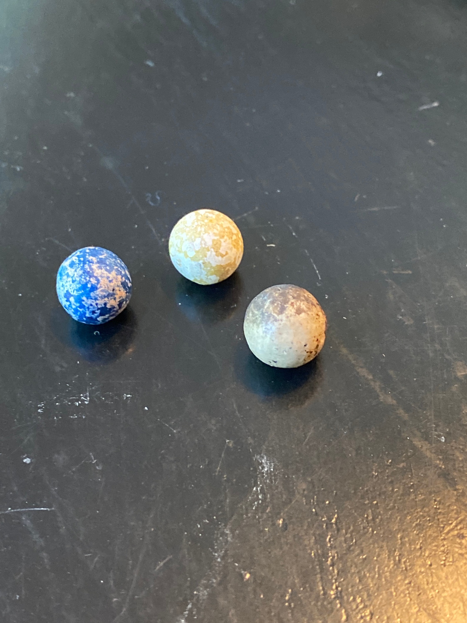 Lot of Three Very Small Clay Marbles From the 1800’s - Etsy