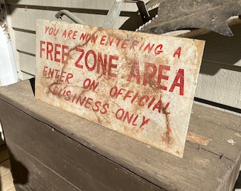 Vintage Military Sign - Etsy