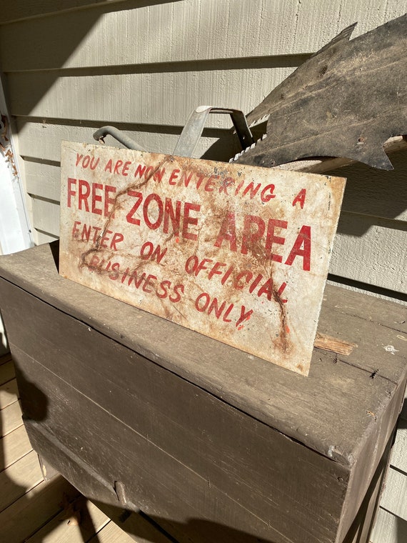 Vintage Military Base Sign | Etsy