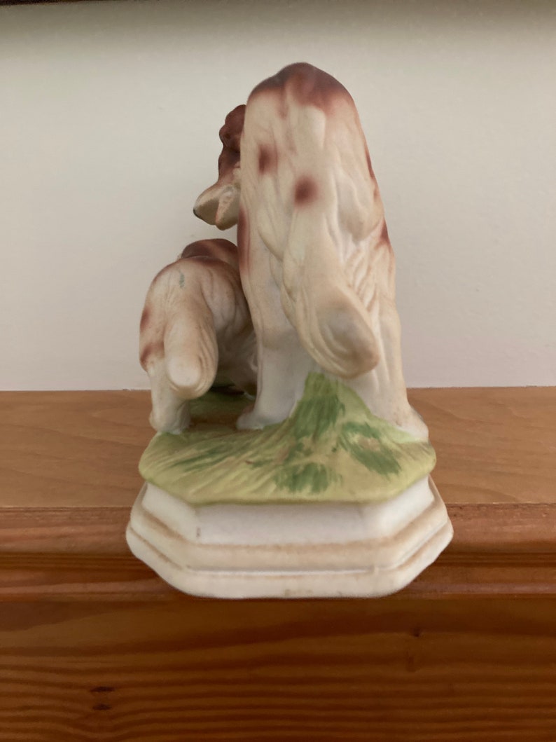 Vintage Bisque Dog With Her Pup Statue. - Etsy
