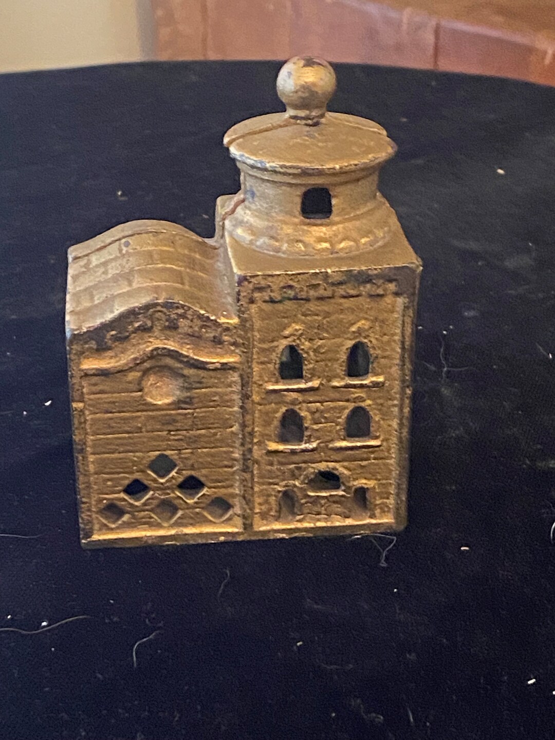 Vintage Cast Iron Toy Mosque Bank - Etsy