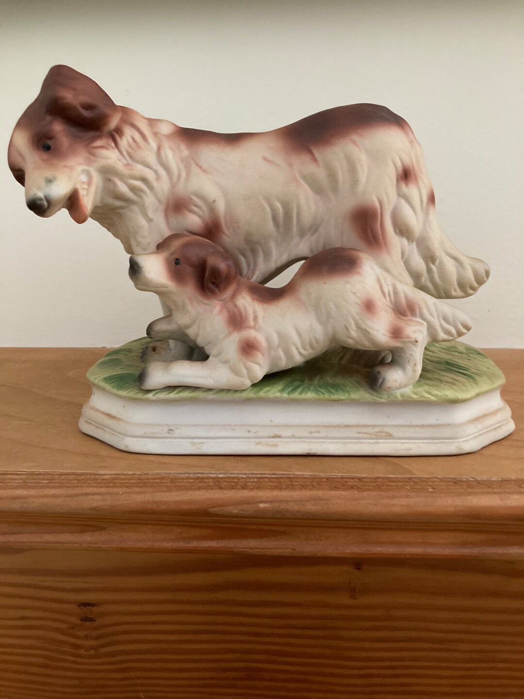 Vintage Bisque Dog With Her Pup Statue. - Etsy