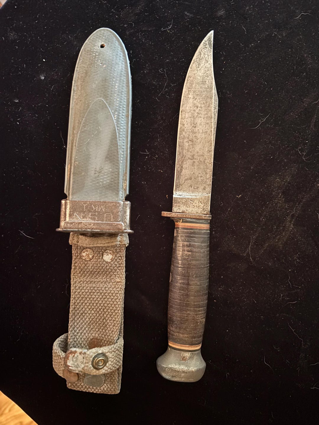 Vintage WW2 USN MK1 Pal Knife and Deck Sheath - Etsy