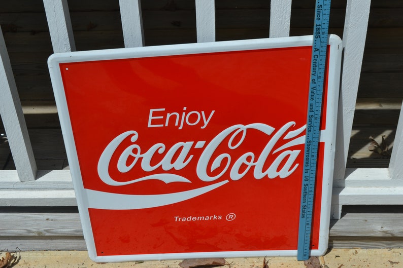 Enjoy Coca Cola Metal Sign - Etsy