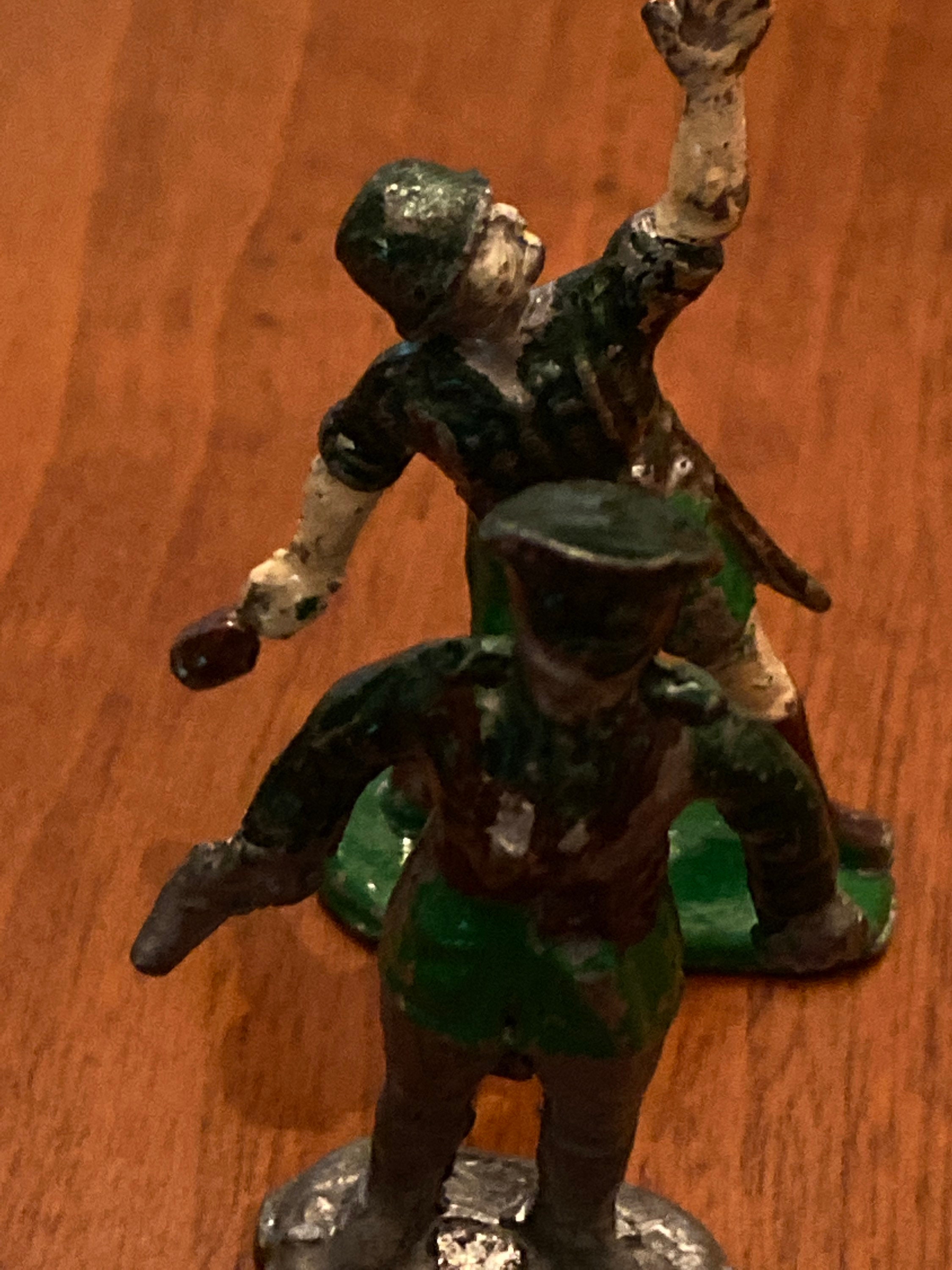 Lot of Four Toy Lead Soldiers - Etsy