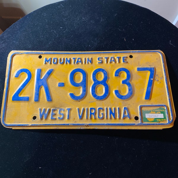 Vintage Virginia License Plate - Etsy