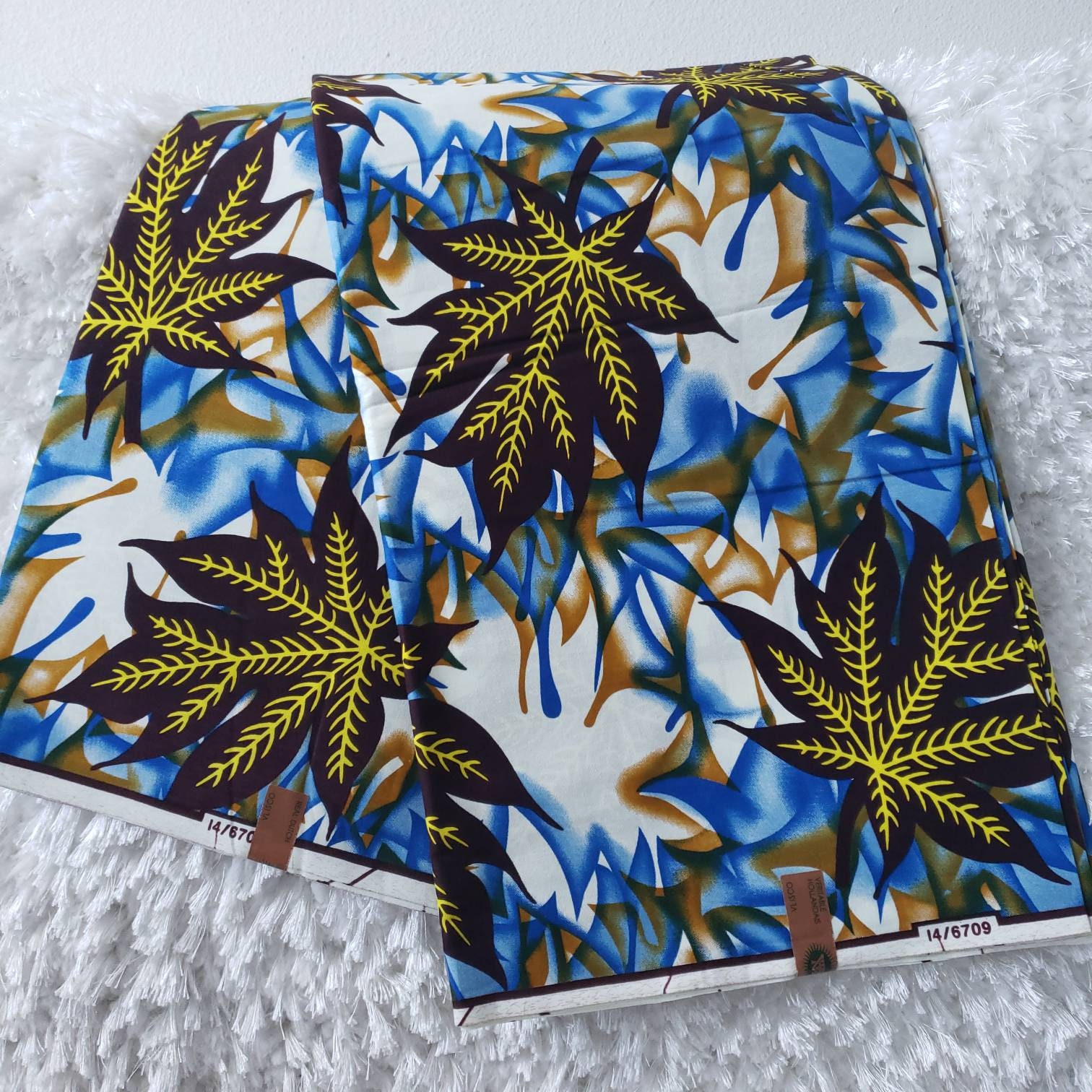 Ankara Fabric Multicolor Ankara Black Blue White Ankara | Etsy