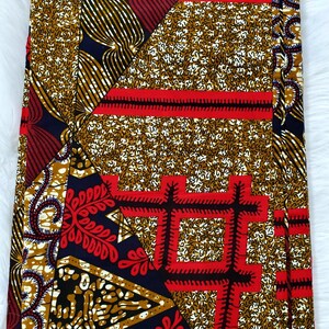 Ankara Fabric, Multicolor Ankara, Black, Red, Mixed Pattern Ankara ...