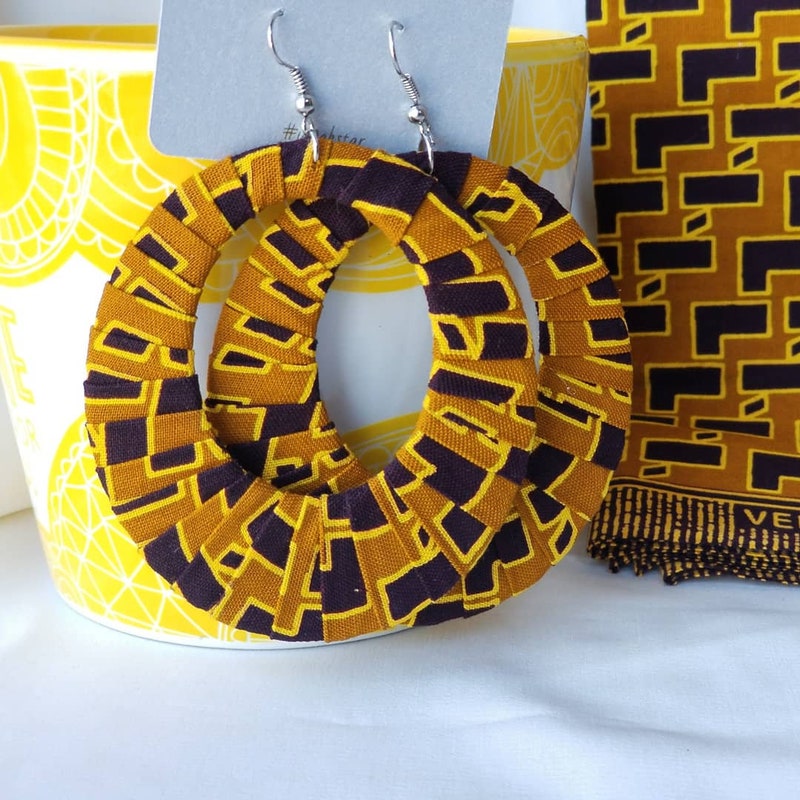 Ankara Earrings - Etsy