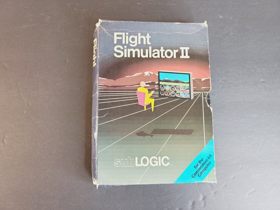Vintage Flight Simulator II, Commodore 64 Game - Etsy