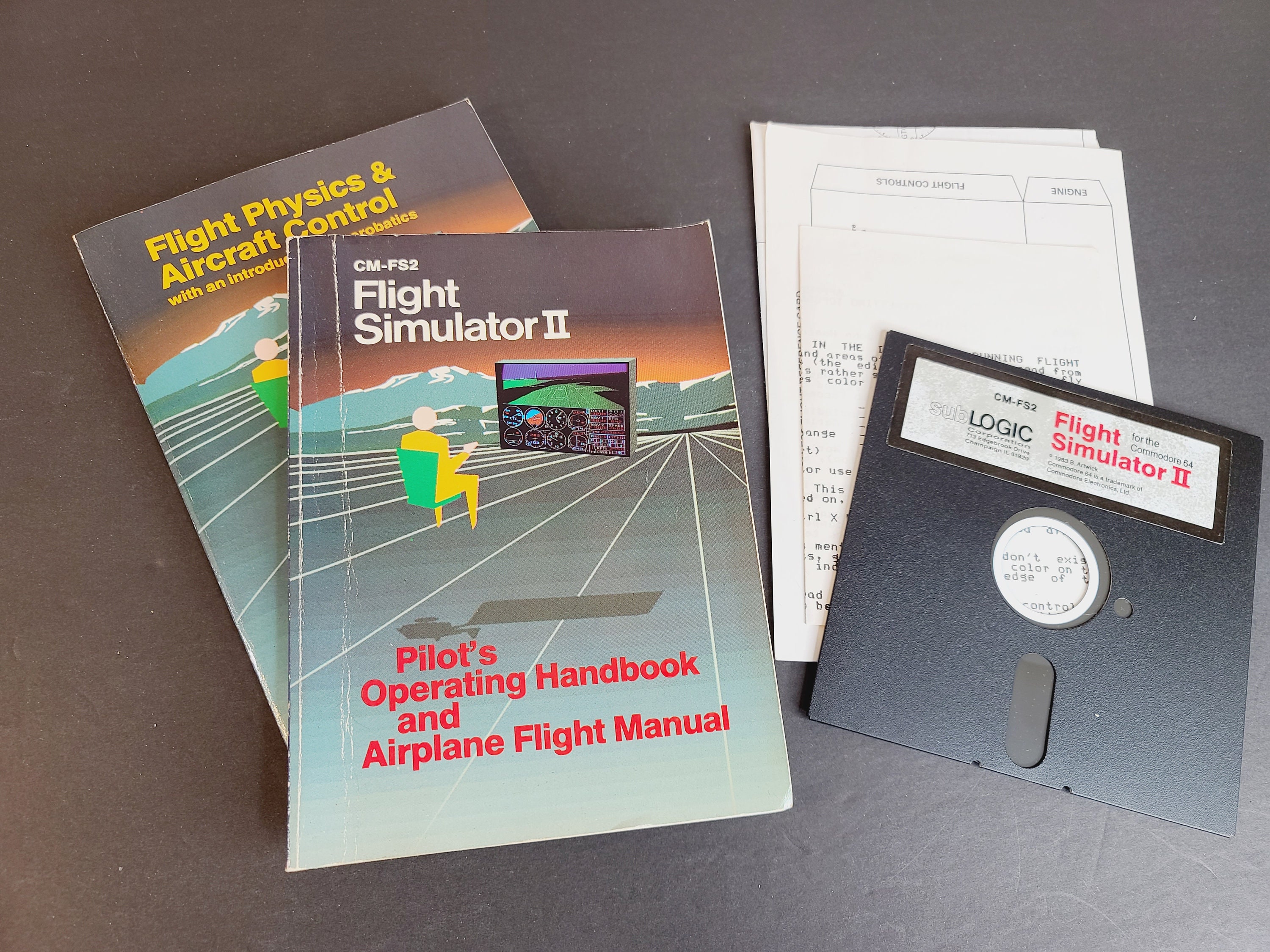 Vintage Flight Simulator II, Commodore 64 Game - Etsy