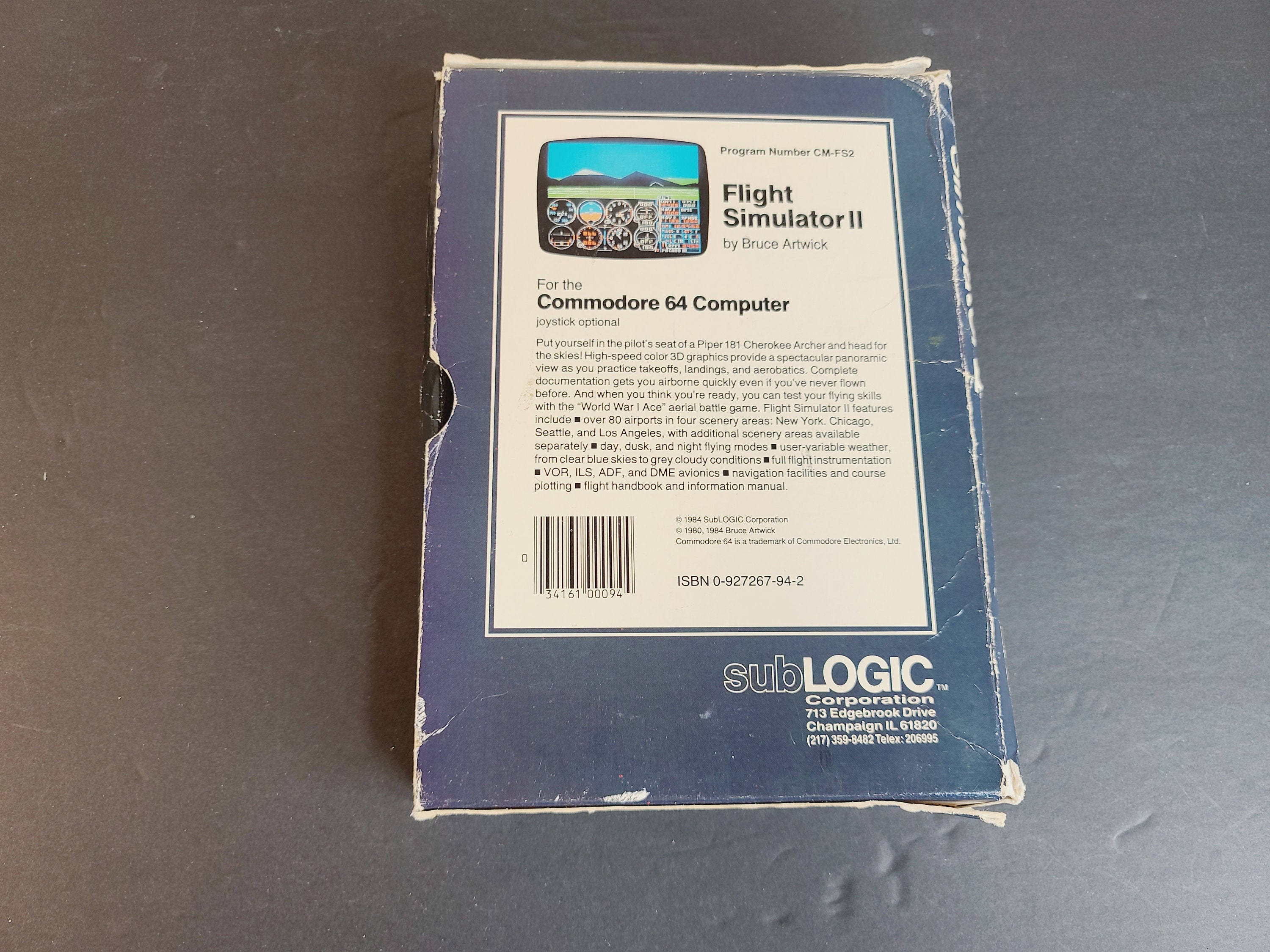 Vintage Flight Simulator II, Commodore 64 Game - Etsy