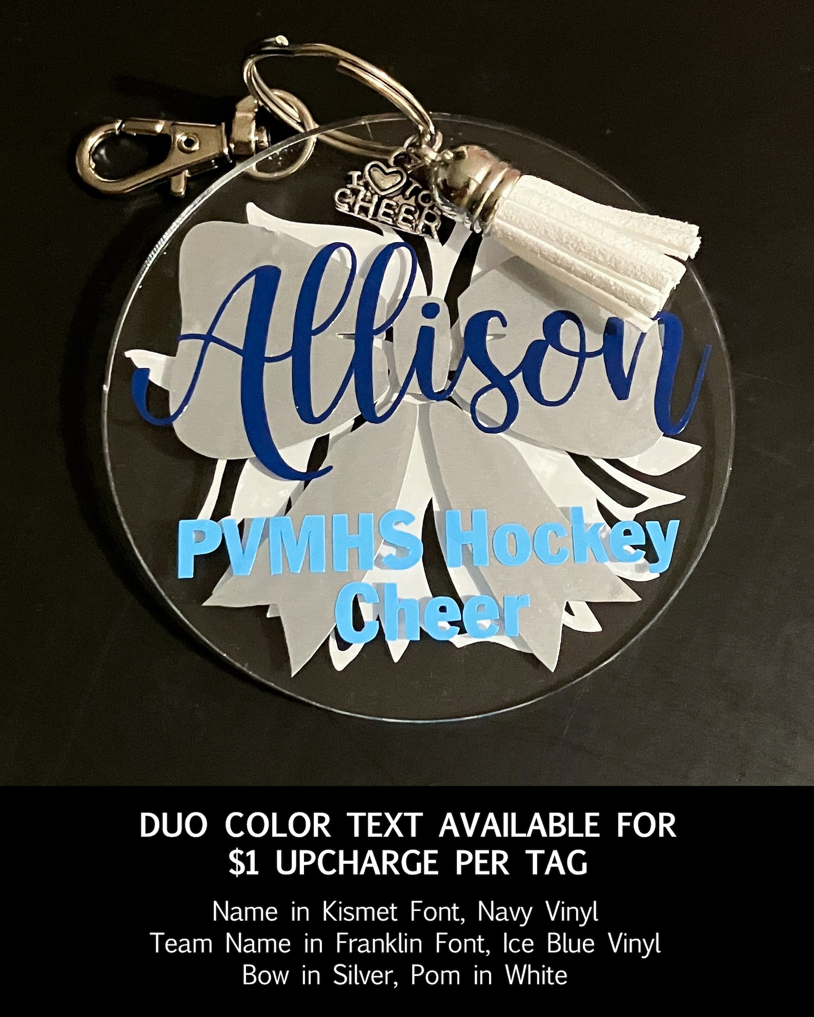 Cheer Bag Tag / Keychain - Etsy