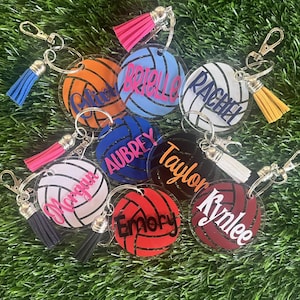 2 Inch Volleyball Bag Tag / Keychain - Etsy