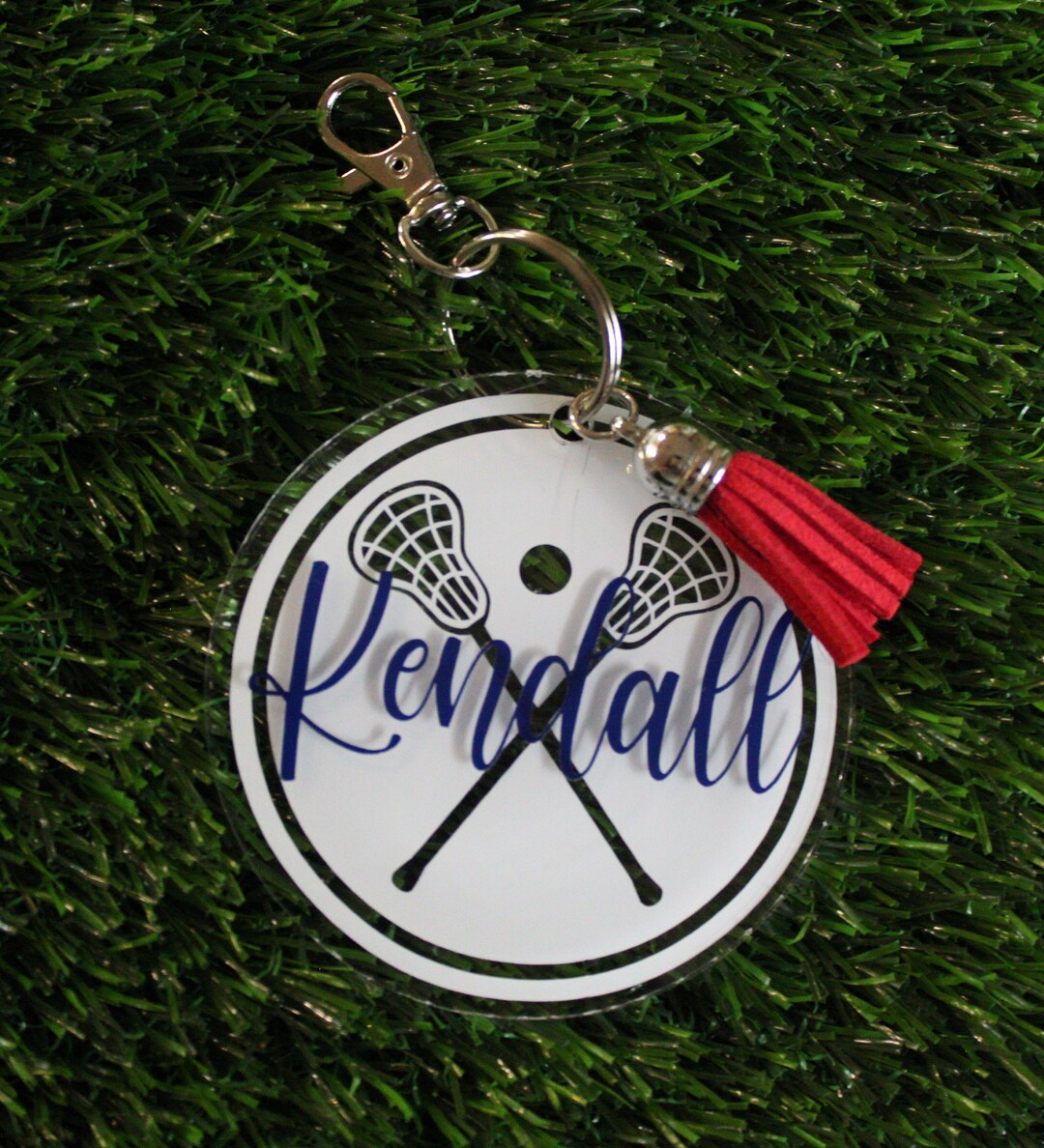 Lacrosse Bag Tag / Keychain - Etsy