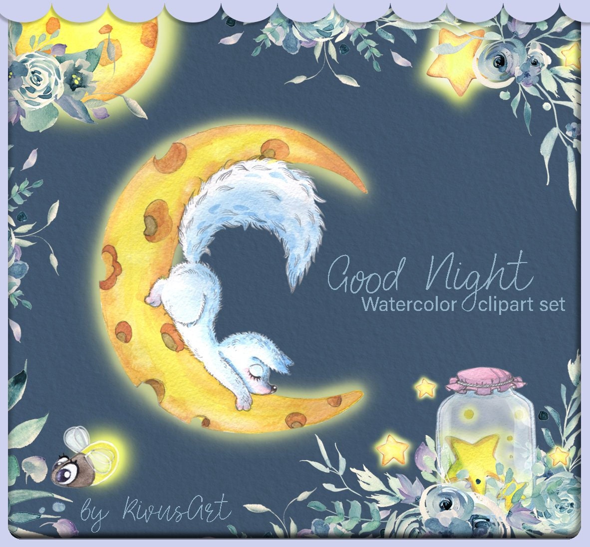 Oceans 12 Night Fox Character Clipart