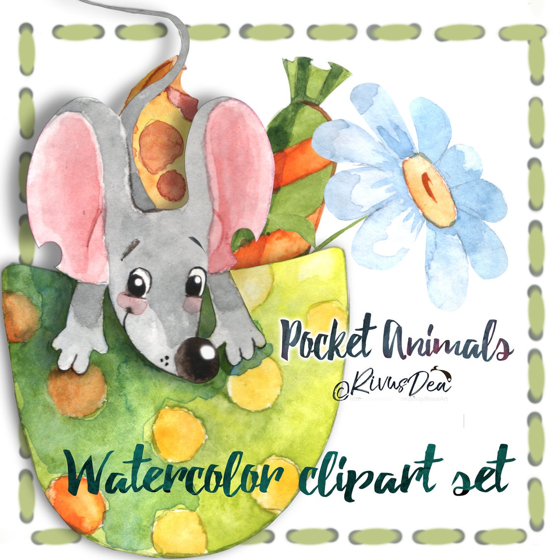 Watercolor Animals Mice Mouse Watercolor Mouse Clipart Nursery - Etsy