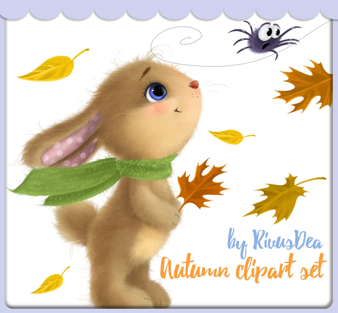 Rabbit Clipart Fall