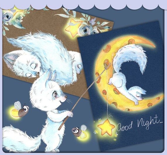 Oceans 12 Night Fox Character Clipart