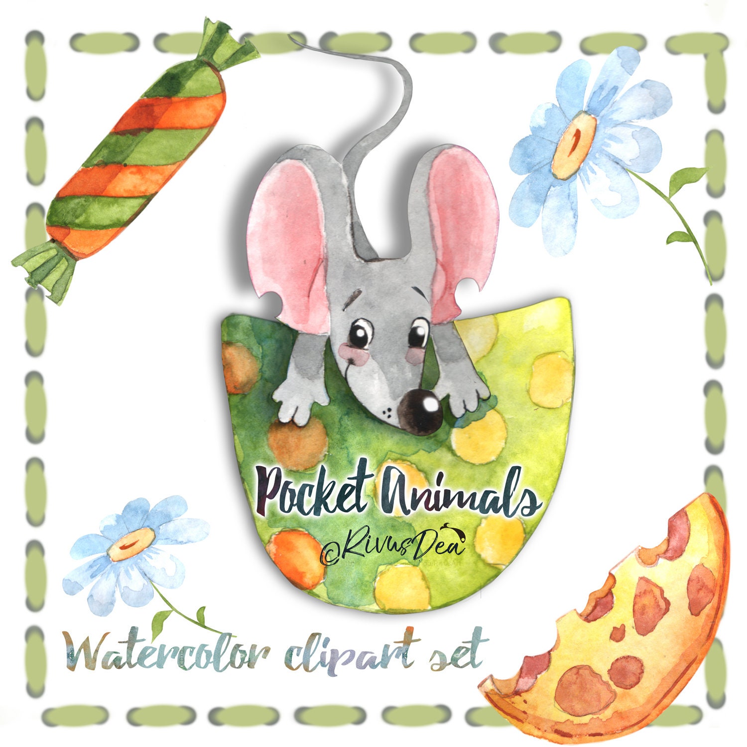 Watercolor Animals Mice Mouse Watercolor Mouse Clipart Nursery - Etsy