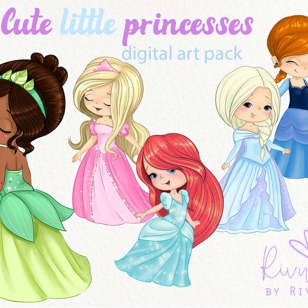 Princess Clip Art - Etsy