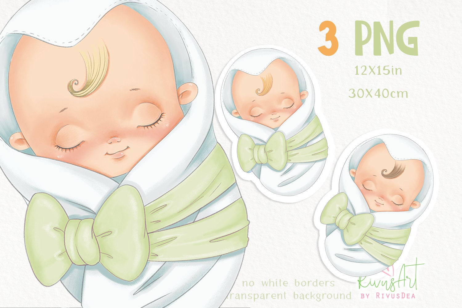 Unisex Baby Shower Border