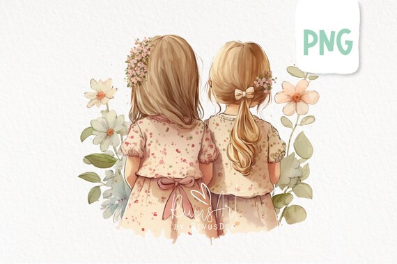 Two Best Friends Clipart