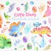 Dinosaur PNG Clipart. Watercolor Dinosaurs Graphic, Cute Baby Dino's ...