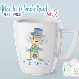 Alice in Wonderland PNG Clipart. Watercolor Alice Mad Hatter White ...
